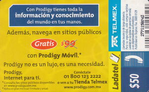 Phonecard: Prodigy - Actualízate (Telmex - Ladatel, Mexico(07 - Telmex ...