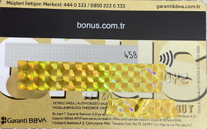 Bank Card: Bonus Gold Trink (Garanti Bankası, Türkiye (Turkey)Col:TR-MC ...
