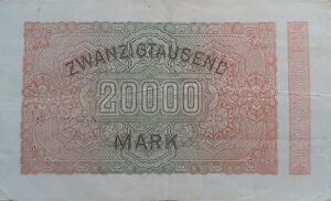 Banknote: 20,000 Mark (Germany(1923 2nd Issue - Reichsbanknote ...