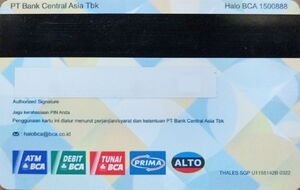 Bank Card: Tahapan Xpresi BCA (Bank Central Asia, IndonesiaCol:ID-GM-0158