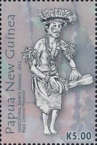 Stamp: Rigo, Central Province (Papua New Guinea(Traditional Dance ...