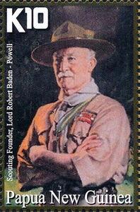 Stamp: Scouting Founder Lord Robert Baden-Powell (Papua New Guinea ...