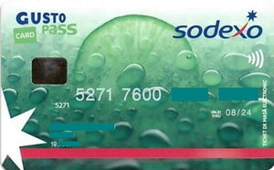 Bank Card: Gusto pass card (Sodexo, RomaniaCol:RO-MC-0322.07