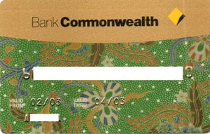 Tarjeta de Banco: Bank Commonwealth (Bank Commonwealth, IndonesiaCol:ID ...