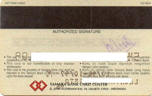 Bank Card: Tamara Bank Classic (Tamara Bank, IndonesiaCol:ID-MC-0054.02