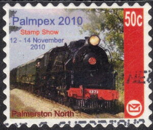 Stamp: Palmpex 2010 Exhibition - Steam Train (New Zealand: Personalized ...