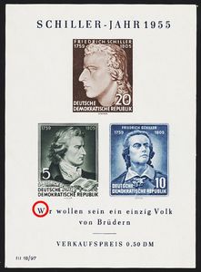 Stamp: Schiller-Year-1955 (Germany, Democratic Republic (DDR)(Schiller ...