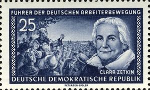 Stamp: Clara Zetkin (Germany, Democratic Republic (DDR)(Leaders of the ...