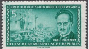 Stamp: Karl Liebknecht (Germany, Democratic Republic (DDR)(Leaders of ...
