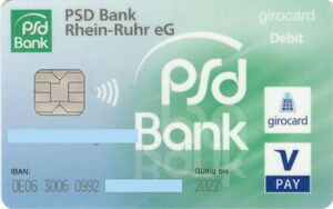 Bank Card: PSD-Bank-Rhein-Ruhr-VPay (PSD Bank Rhein-Ruhr eG, Germany ...