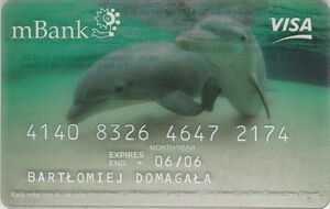 Bank Card: Dolphins Transparency (BRE Bank SA/MultiBank/mBank ...