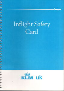 Safety Card: Inflight Safety Card (KLM UK, United Kingdom of Great ...