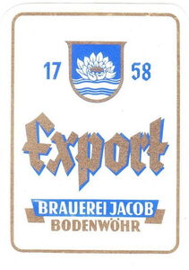 Drink Label: Jacob Export (Familienbrauerei Jacob oHG, Germany, Federal ...
