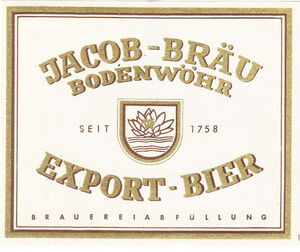 Drink Label: Jacob-Bräu Export-Bier (Familienbrauerei Jacob oHG ...
