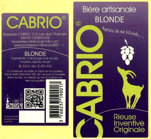 Drink Label: Auprès De Ma Blonde (Brasserie Cabrio, FranceCol:FR-BEER ...