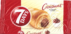 Potravinářská etiketa: 7 Days - Croissant Cu Umplutură De Cacao (Chipita România, Rumunsko ...