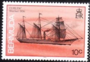Stamp: Curlew, 1856 (Bermuda(Shipwrecks) Mi:BM 474IV,Sn:BM 485a,Yt:BM ...
