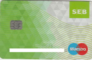 Bank Card: SEB Maestro (SEB, SwedenCol:SE-MS-0012
