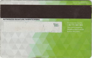 Bank Card: SEB Maestro (SEB, SwedenCol:SE-MS-0012