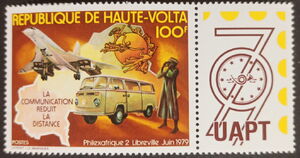 Stamp: Map of Upper Volta, Concorde and UPU Emblem (Upper Volta ...