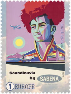 Stamp: Promotional Poster for SABENA (Belgium(SABENA Airlines ...