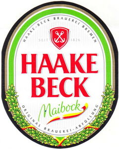 Drink Label: Haake Beck Maibock (Haake-Beck Brauerei, Bremen, Germany ...