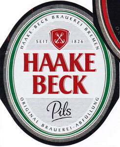Drink Label: Haake Beck Pils (Haake-Beck Brauerei, Bremen, Germany ...