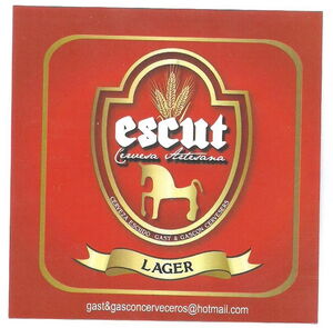 Drink Label: Lager Escut (Gast & Gascon, SpainCol:ES-BEER-003467