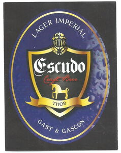 Drink Label: Thor Escudo (Gast & Gascon, SpainCol:ES-BEER-003468