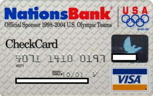 Bank Card: CheckCard (NationsBank, United States of AmericaCol:US-VI ...