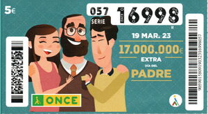 Lottery Ticket: Extra Día del Padre 2022 (ONCE, Spain(2023 - Extra Día ...
