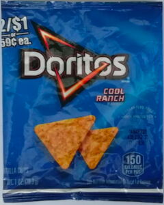 Food Label: Doritos Cool Ranch Tortilla Chips (Frito-Lay, Inc., United ...