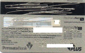 Bank Card: Permata Bank (Permata Bank, IndonesiaCol:ID-VI-0114