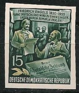 Stamp: Engels as editor (Germany, Democratic Republic (DDR)) (Friedrich ...