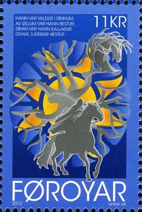 Stamp: Regin the Blacksmith (Faroe Islands(Blacksmith) Mi:FO 756,Sn:FO ...