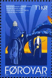 Stamp: Regin the Blacksmith (Faroe Islands(Blacksmith) Mi:FO 758,Sn:FO ...