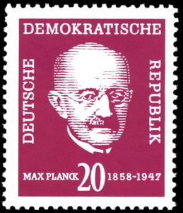 Stamp: Planck (Germany, Democratic Republic (DDR)(Planck, Max) Mi:DD ...