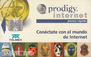 Phonecard: Prodigy Internet (Logo Amarillo) (Telmex - Ladatel, Mexico ...