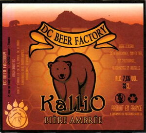 Drink Label: Kallio (Brasserie DC Beer Factory, FranceCol:FR-BEER-004052