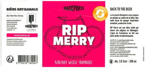 Drink Label: RIP Merry (Brasserie Backporte, FranceCol:FR-BEER-004150