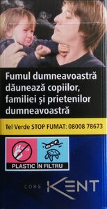 Cigarette Pack: Kent Core (RomaniaCol:RO-CT-0238