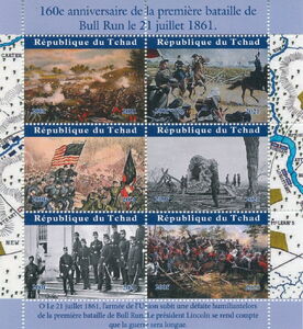 Stamp: Battle of Bull Run Civil War (Chad: Illegal Stamps(Chad) Col:TD ...