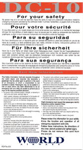 Safety Card: DC-10 (World Airways, United States of AmericaCol:WOA-US-0001