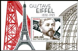 Stamp: Gustave Eiffel, Engineer (FranceYt:FR F5662,Mi:FR BL586,Sn:FR ...