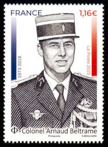 Stamp: Arnaud Beltrame, Military Hero (FranceYt:FR 5663,Mi:FR 8451,Sn ...