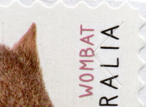 Stamp: Wombat (Vombatus ursinus) (Australia(Australian Fauna (2019)) Mi ...