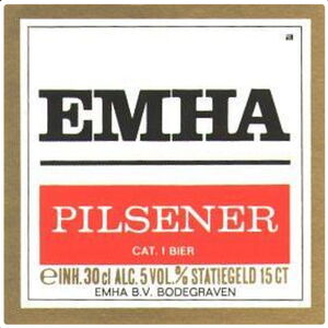 Drink Label: Emha Pïlsener (EMHA BV, NetherlandsCol:NL-BEER-036547