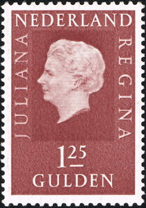 Stamp: Queen Juliana (1909-2004), Type 'Regina' (Netherlands(Queen ...