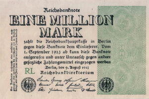 Banknote: 1 Million Mark (Germany(1923 5th Issues - Reichsbanknote ...