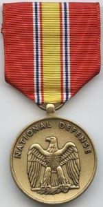 Decoration: National Defense Service Medal (United States of America ...